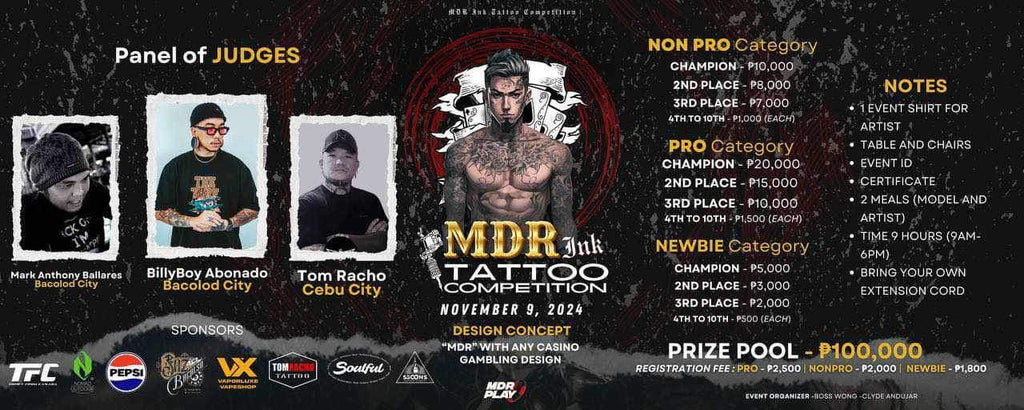 MDR Ink Tattoo Competition – SGOONS TATTOO SUPPLY